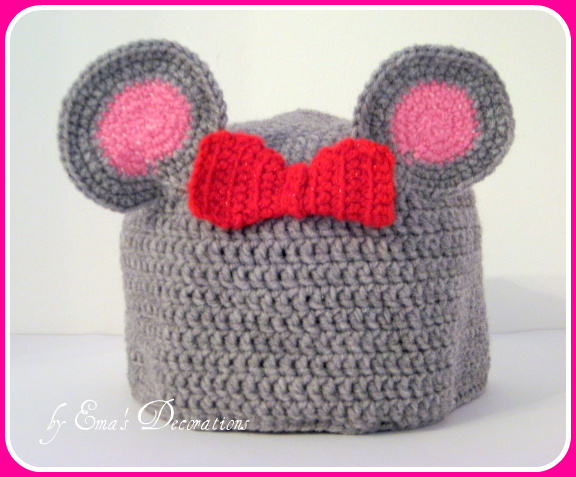 Mouse Grey Hat, Beanie For Kids on Luulla